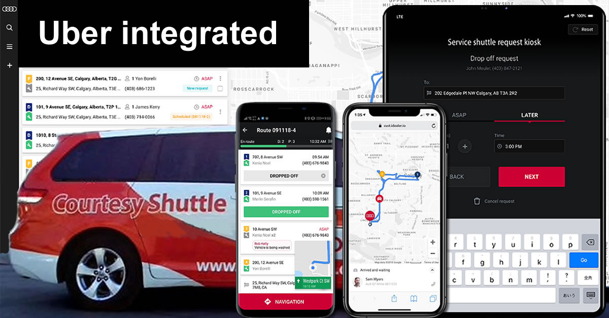 Uber integration at iDEALER Courtesy Rides Management System